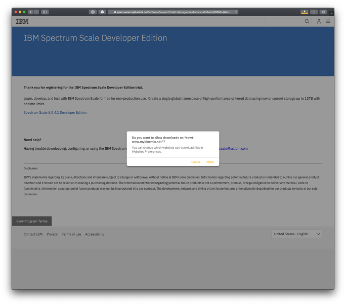 Getting started with Spectrum Scale Developer Edition – Downloading – Parallel File Systems
